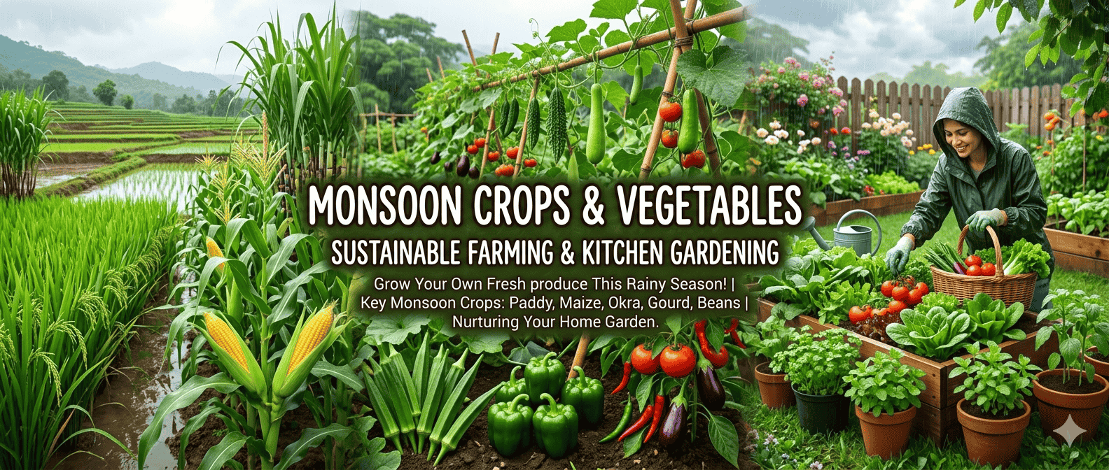 Monsoon Season Crops Farming Guide – KrishiCenter
